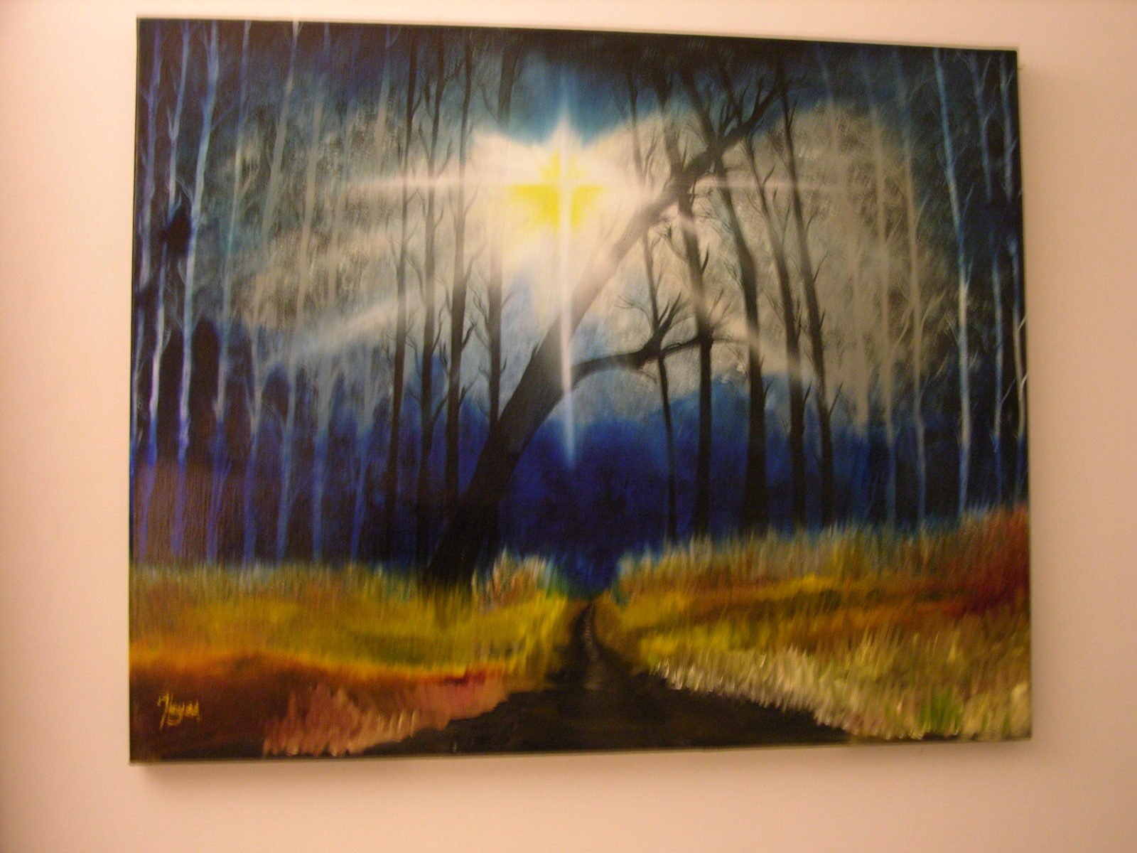The Path of the Righteous - Oil on canvas, in Spiritual Art Gallery