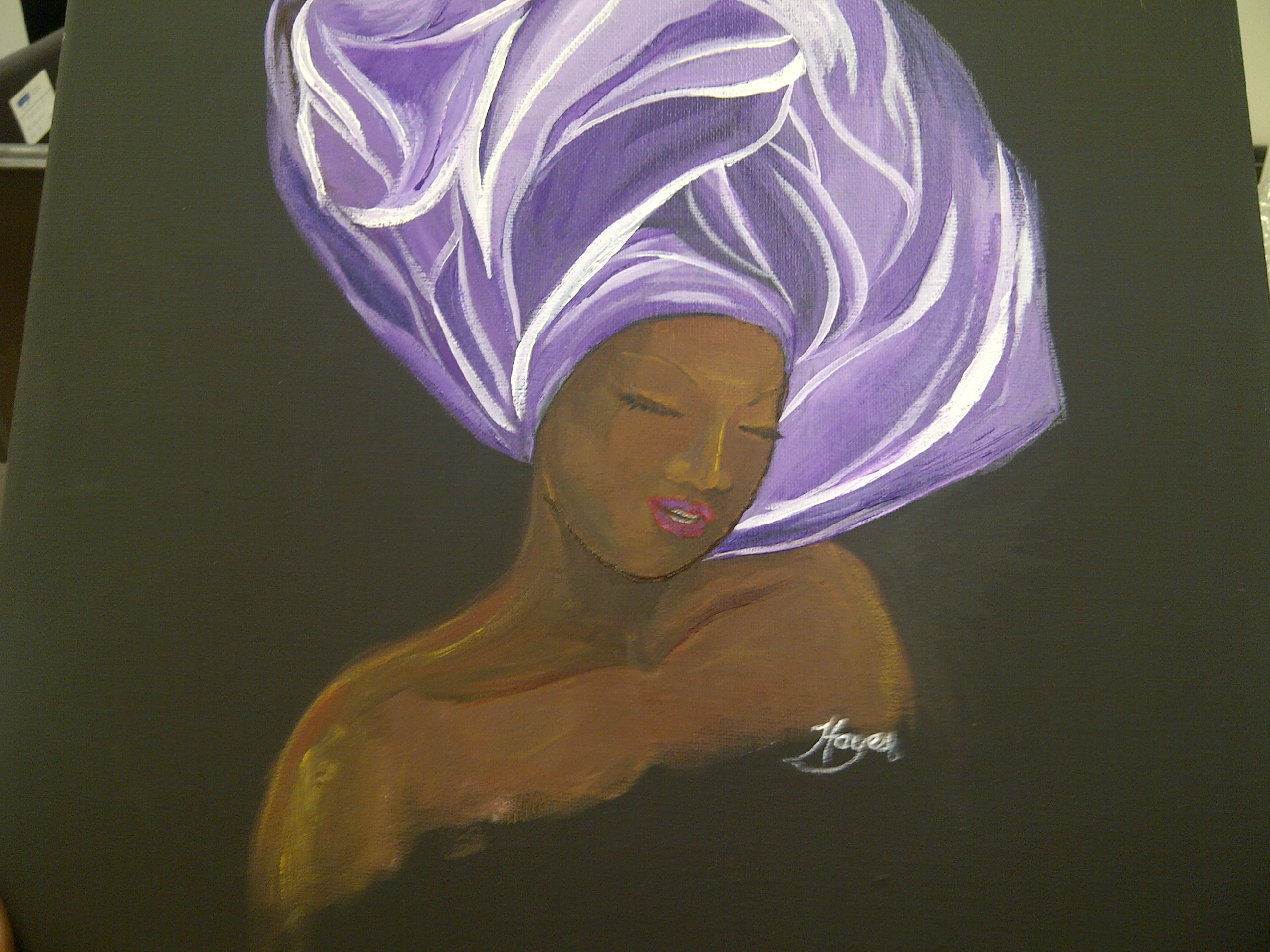 Queen Esther - Acrylic, in Spiritual Art Gallery